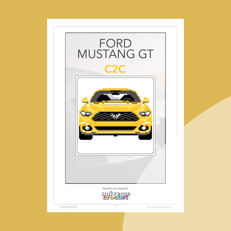 Ford Mustang GT en crochet C2C