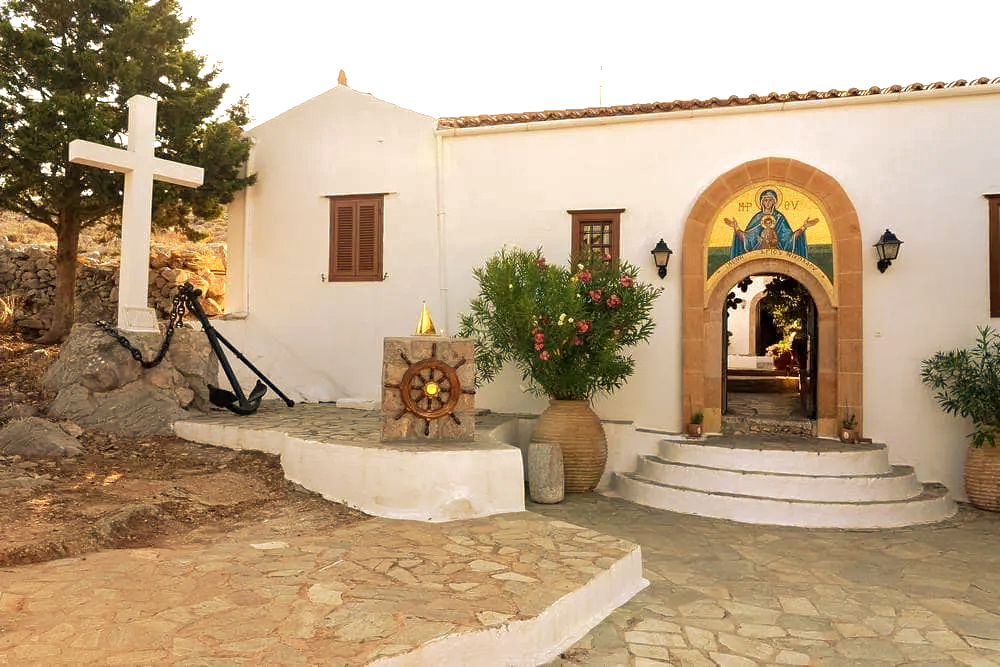 Ag Nikolaos Monastery on Hydra Island Greece