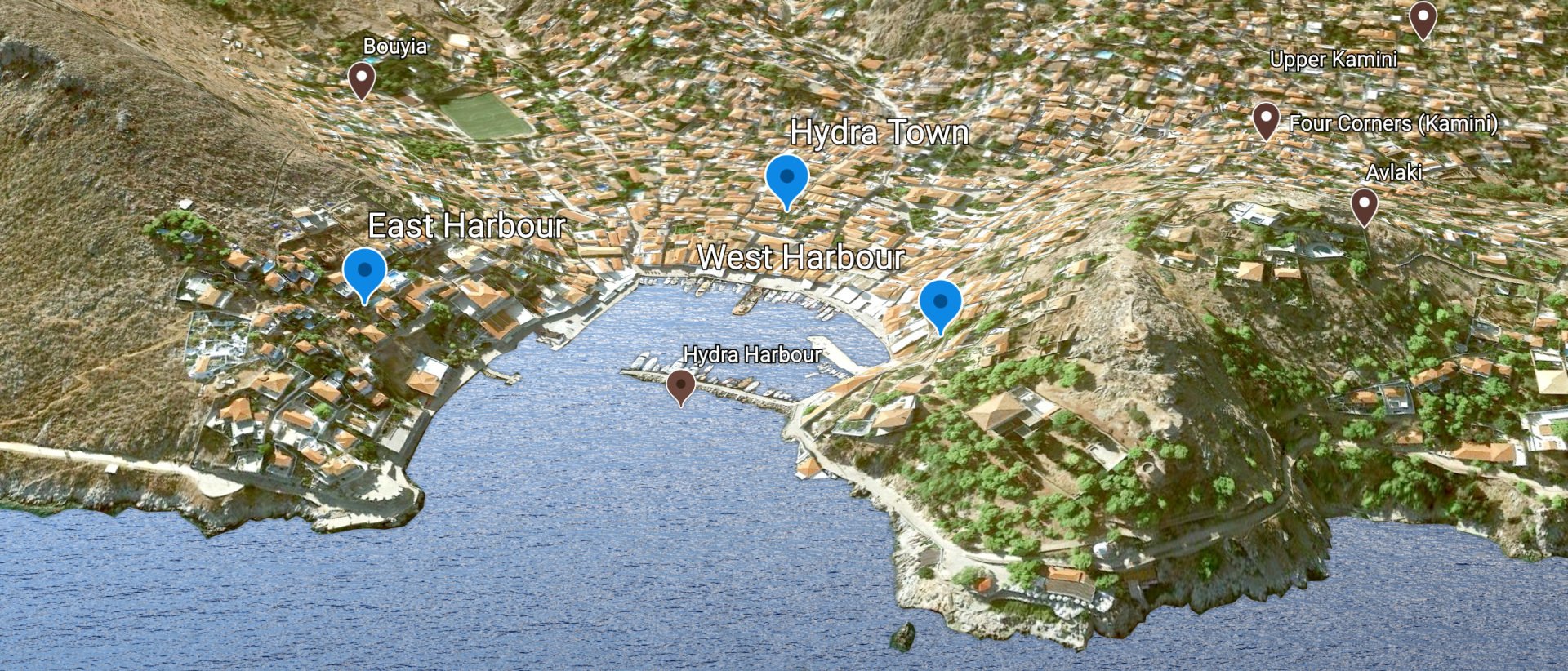 Hydra Town on Hydra Island Greece