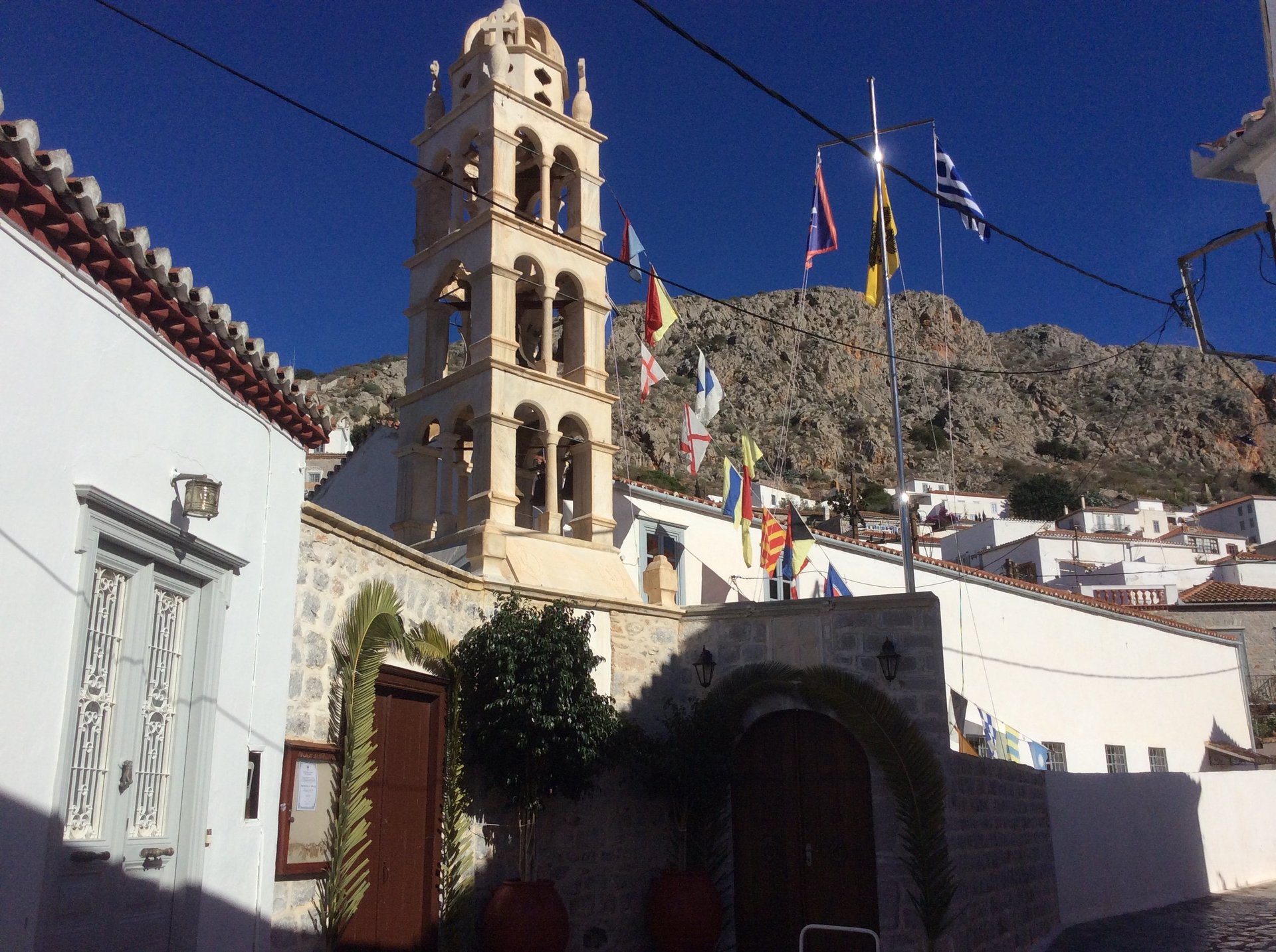 Hydra Town on Hydra Island Greece