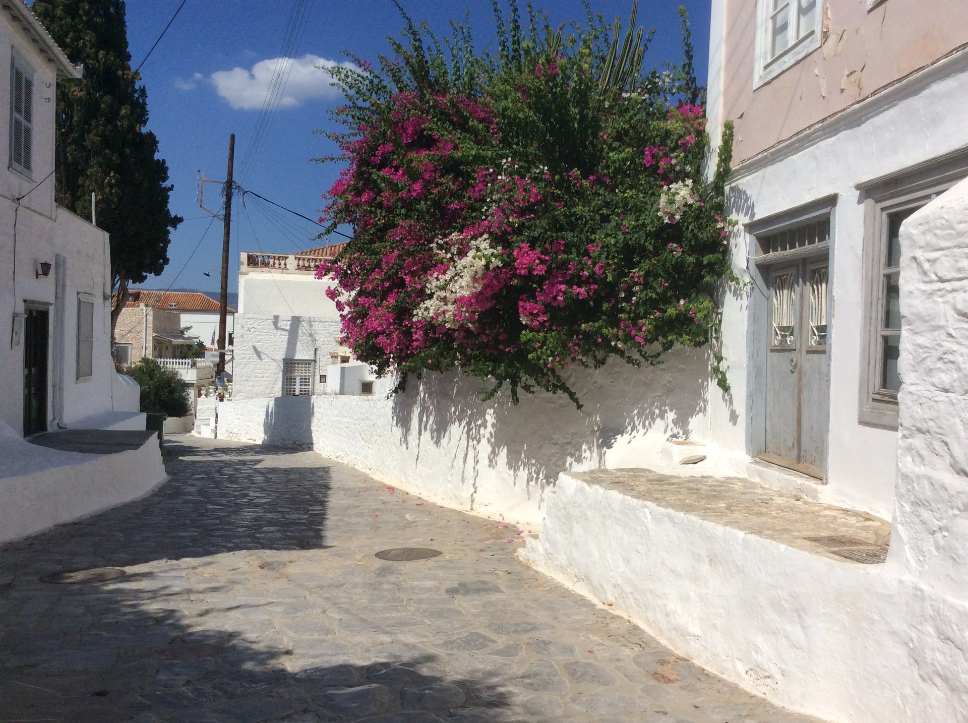 Hydra Town on Hydra Island Greece