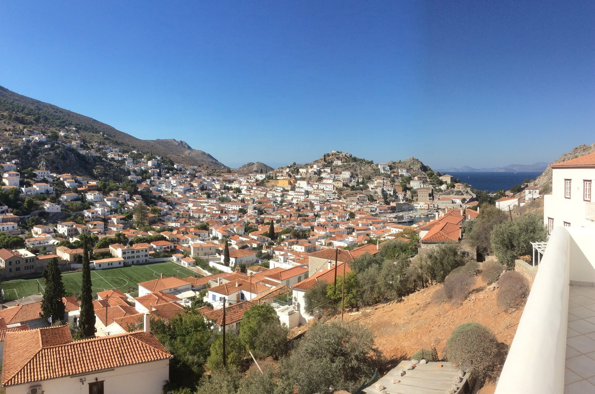 Hydra Town on Hydra Island Greece