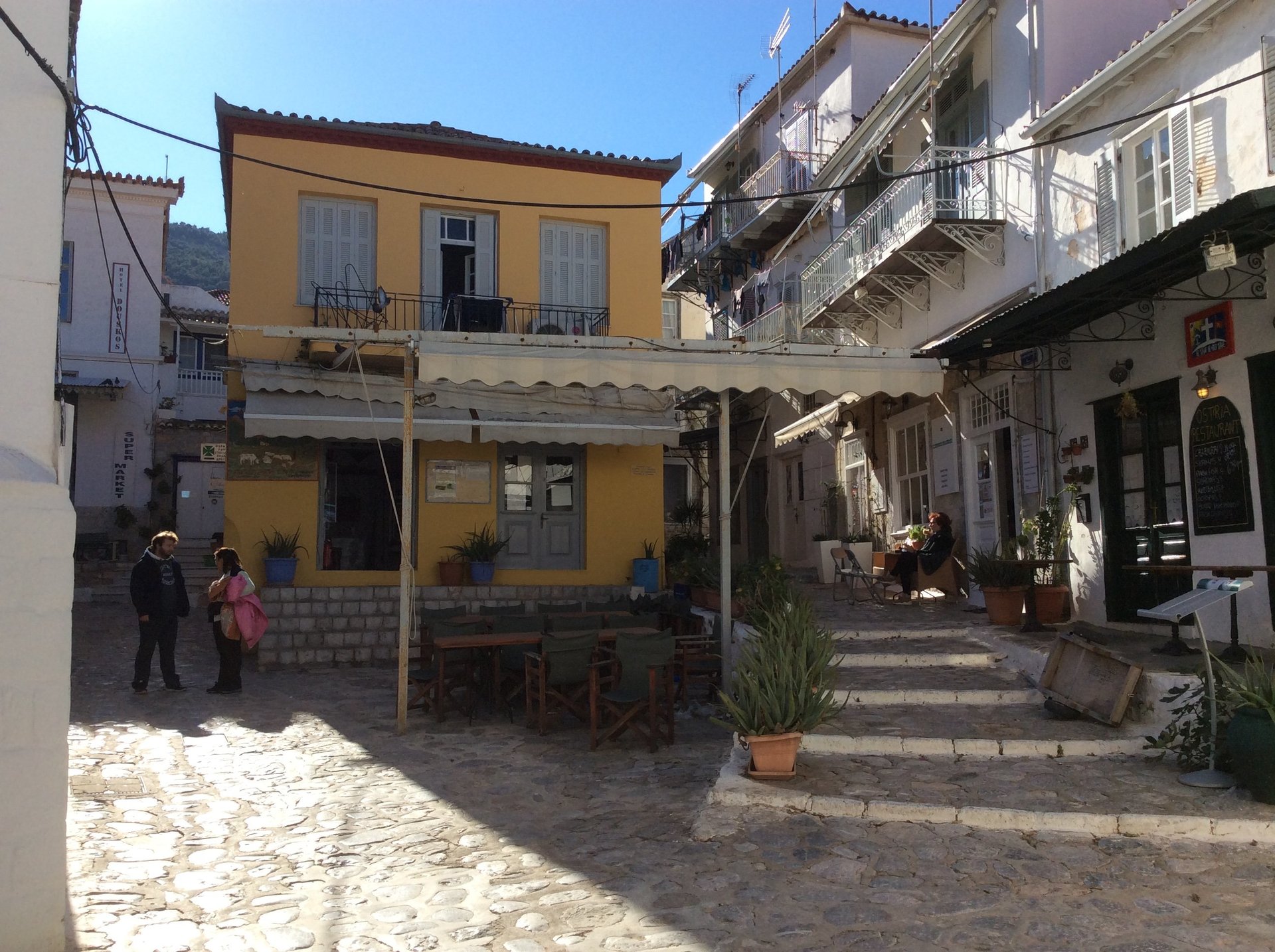 Hydra Town on Hydra Island Greece