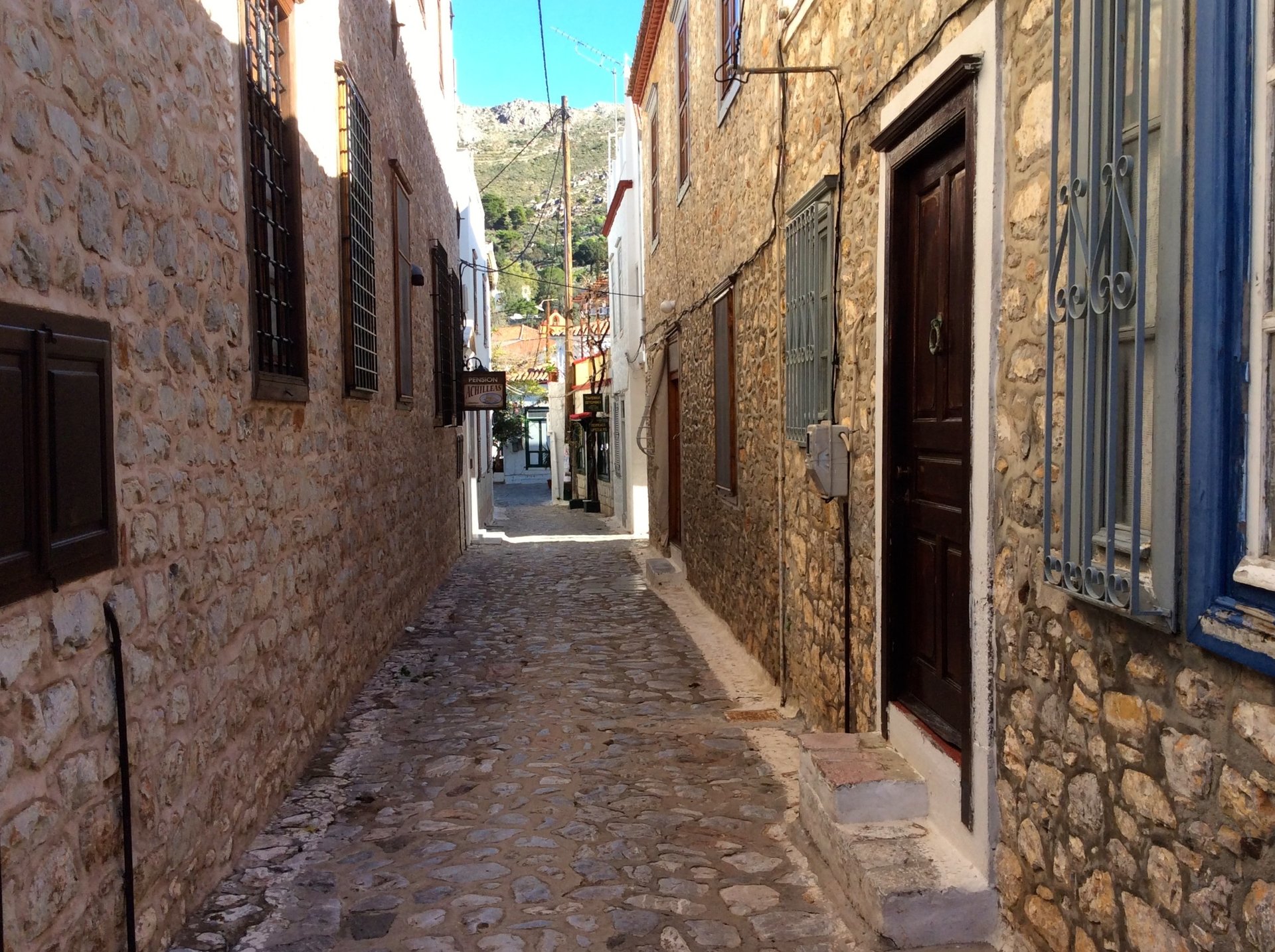 Hydra Town on Hydra Island Greece