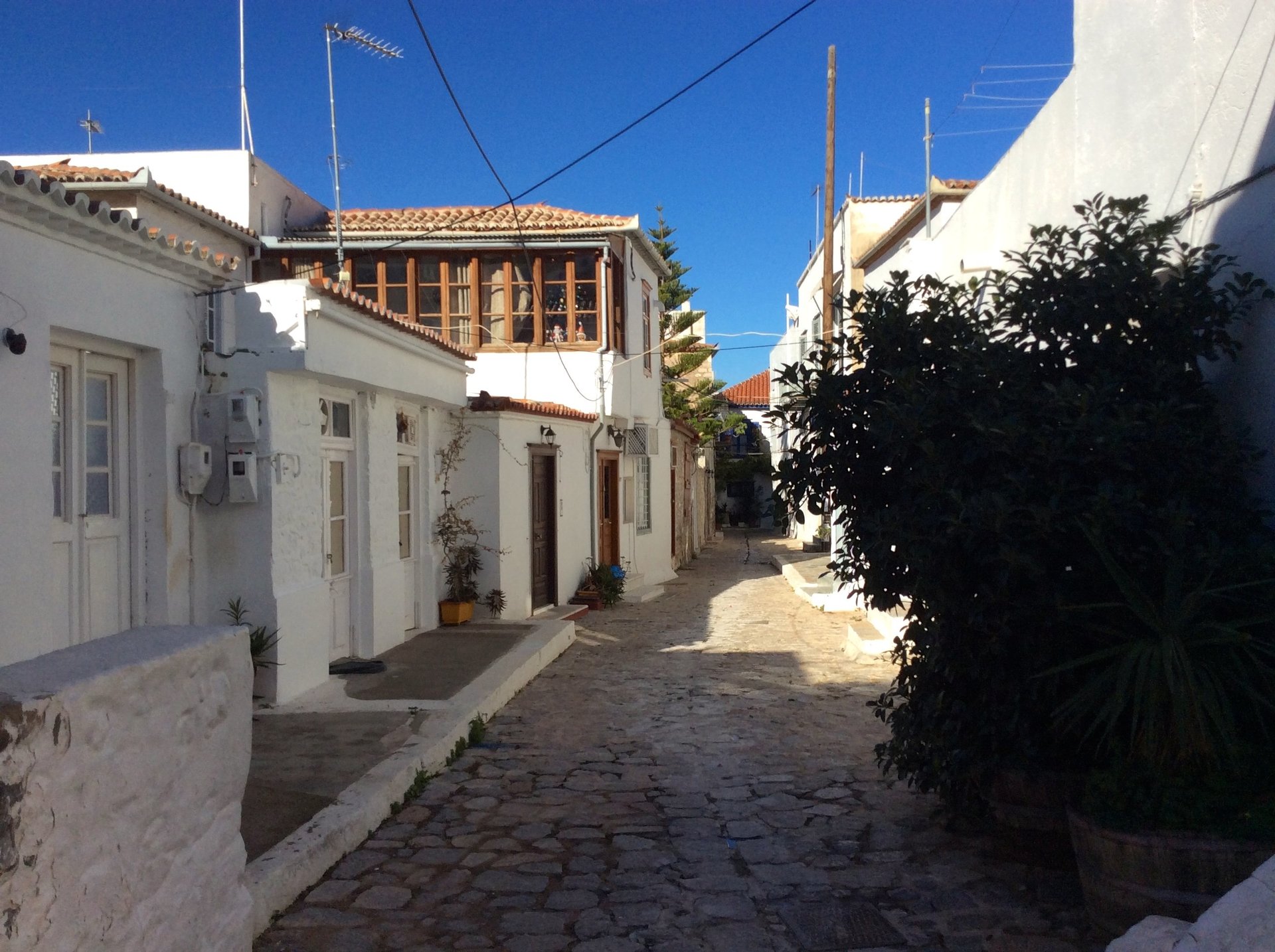 Hydra Town on Hydra Island Greece