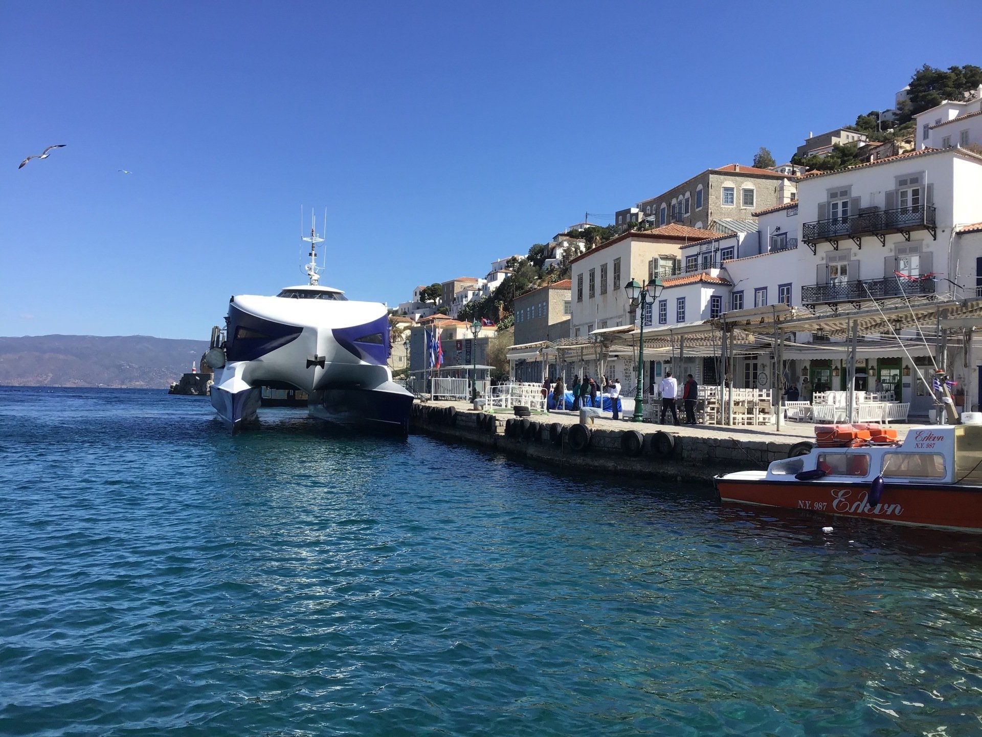 Alpha Lines Speed Cat travel to Hydra Island Greece