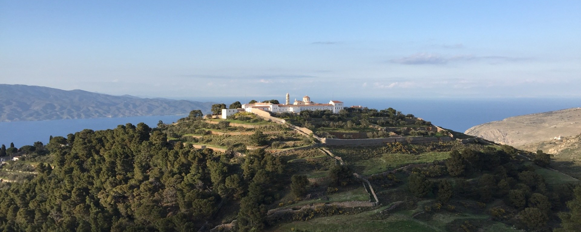 Profitis Ilias Monastery on Hydra Island Greece