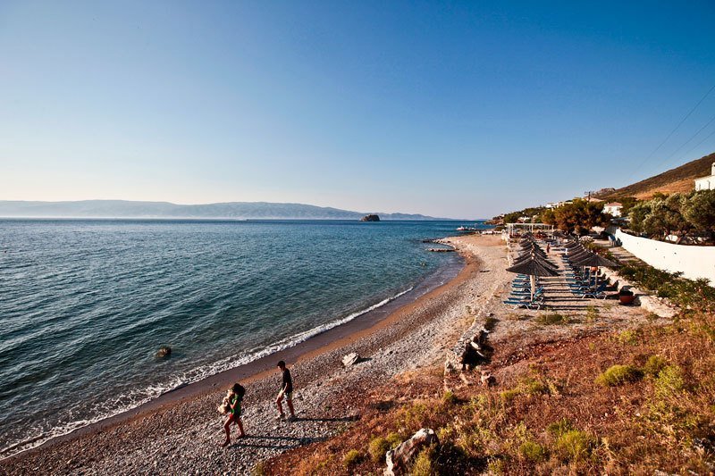 Plakes Beach, beaches on Hydra Island Greece