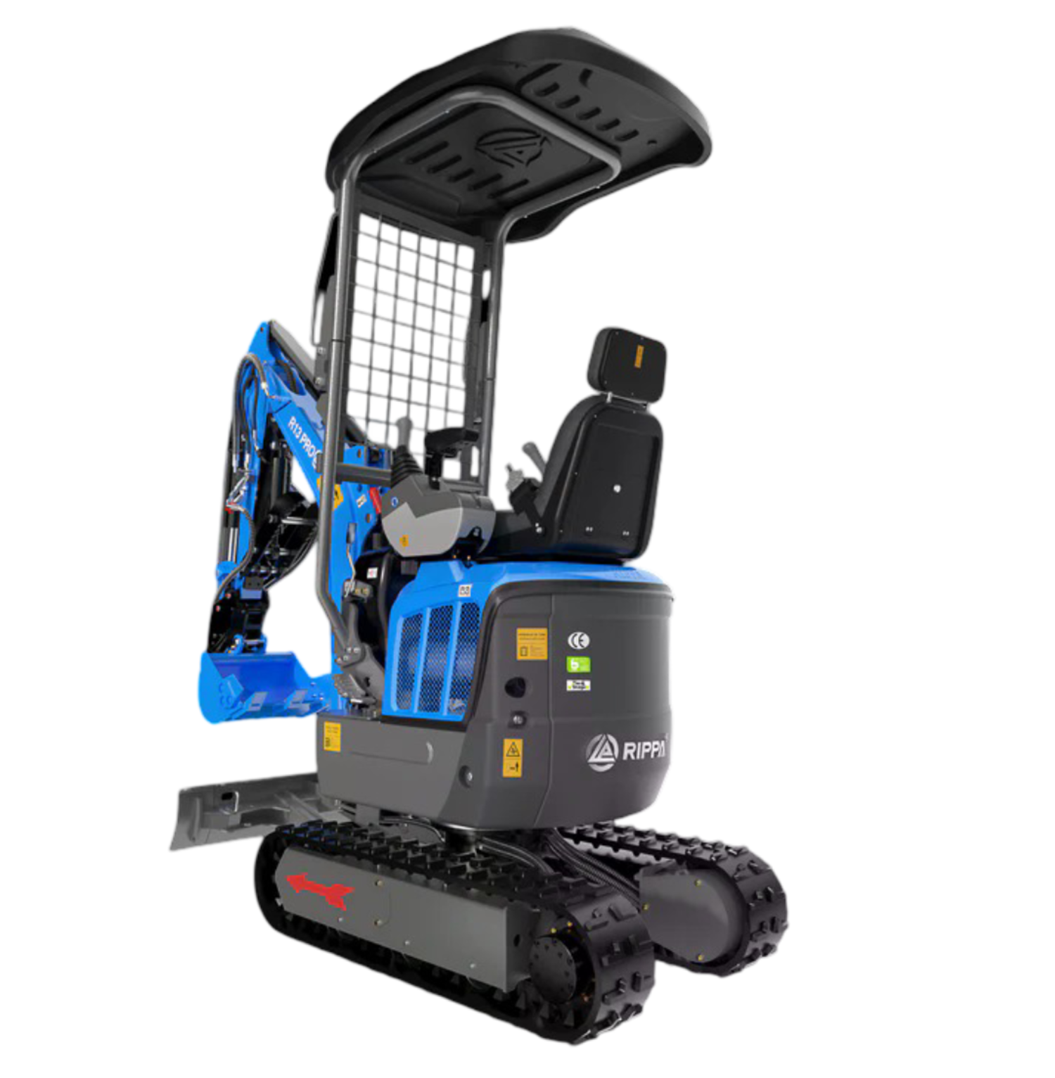 RIPPA- Saarland Minibagger RIPPA R13 PRO- Schutzdach