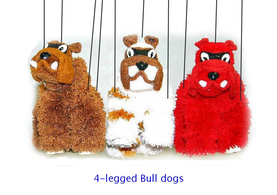 4-legged yarn puppets