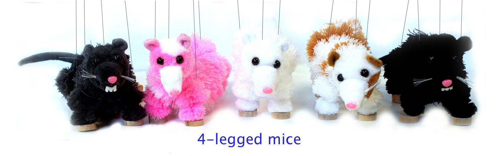 4-legged yarn puppets