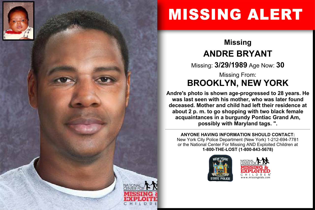 Missing: Deborah Meyer and Andre Bryant