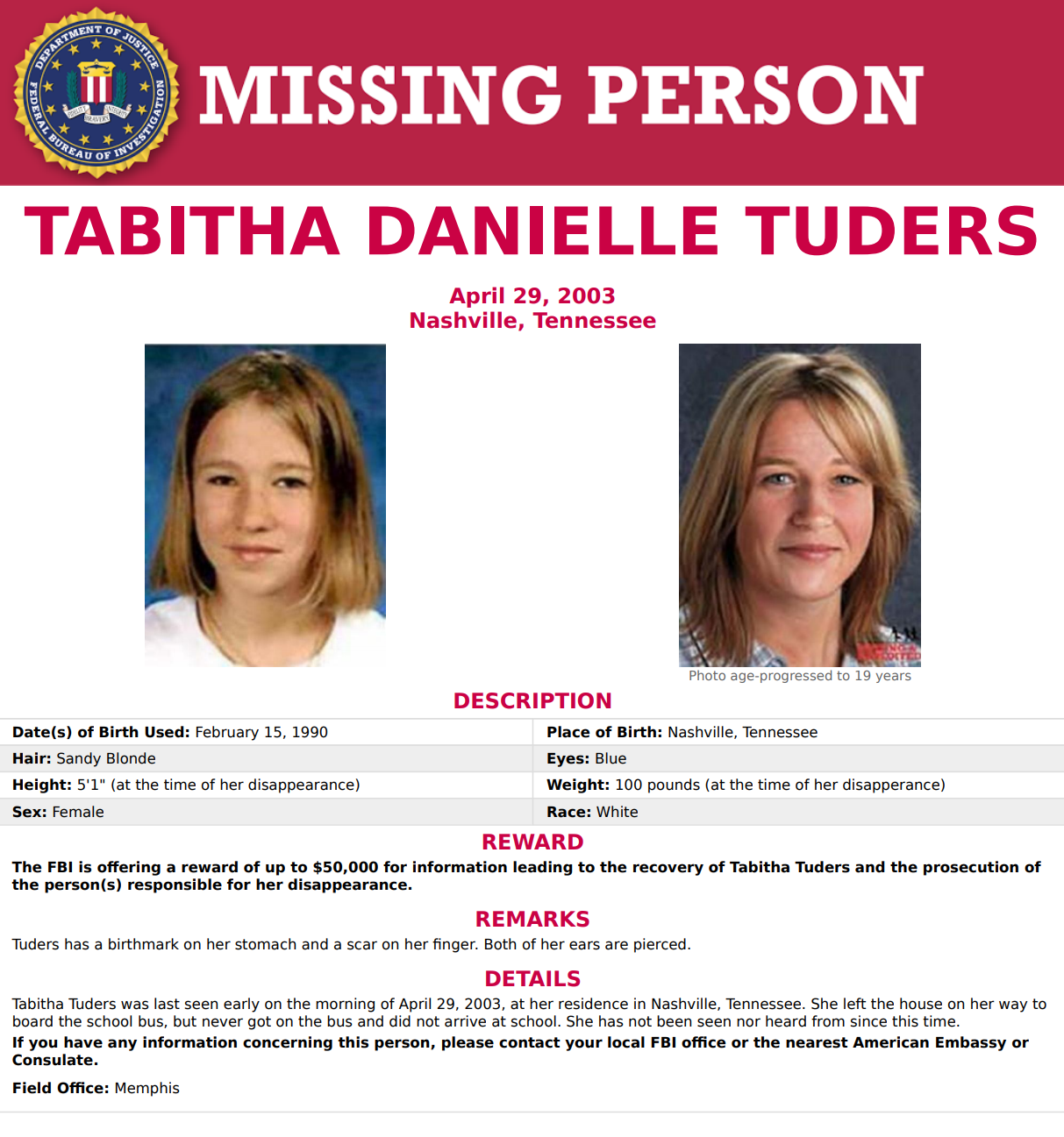 Missing: Tabitha Tuders and Shannah Boiteau