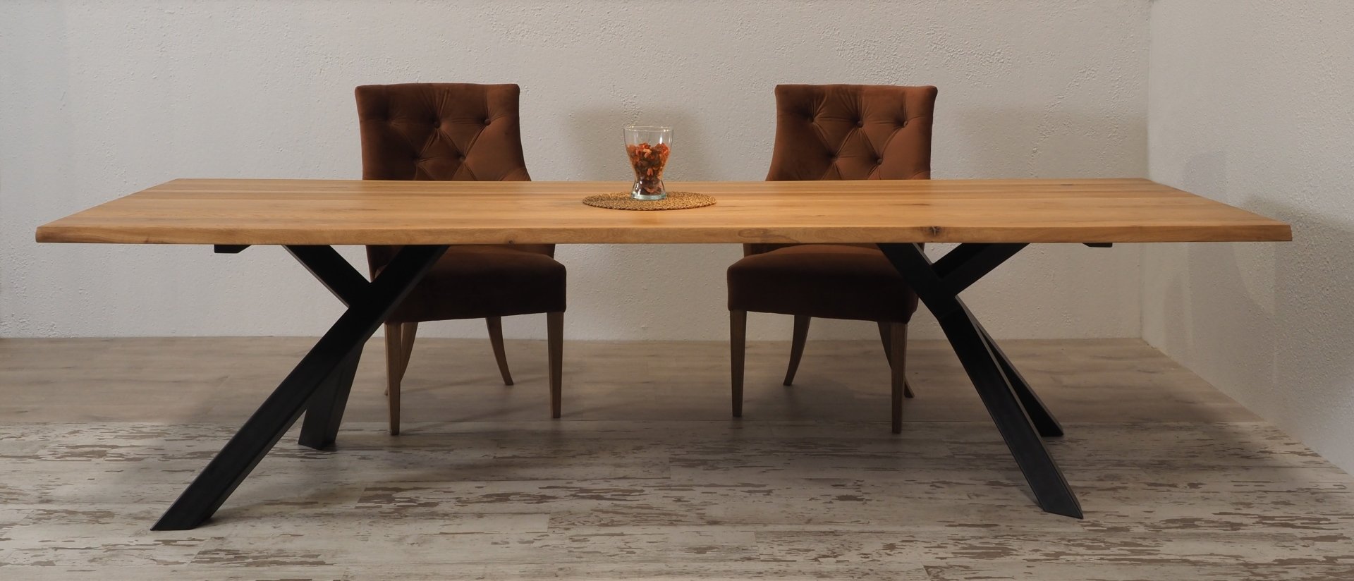 Mesas de comedor de roble macizo