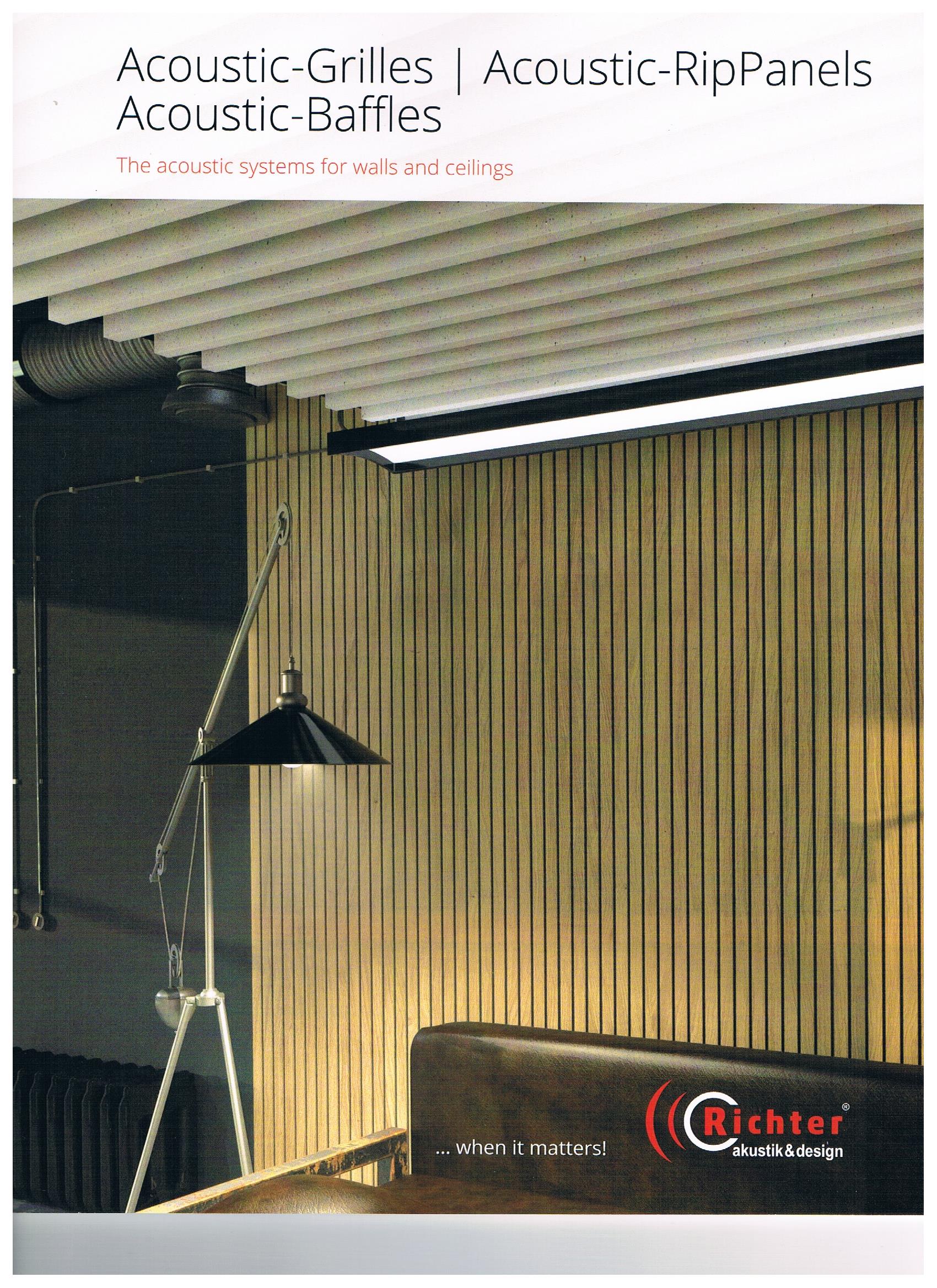 Richter ceiling and wall systems newest brochures