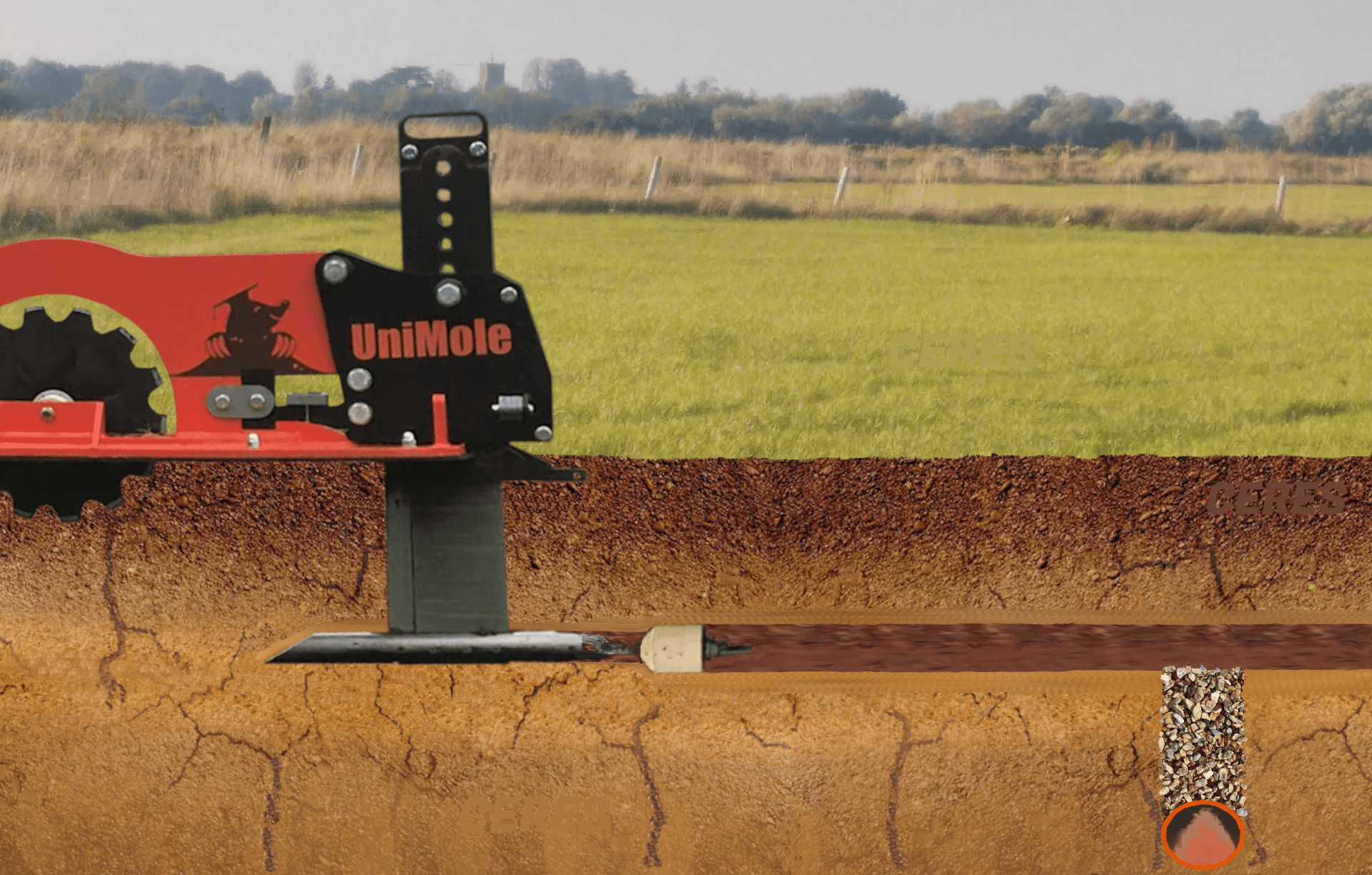 UniMole Mole Drainer | CERES Machinery | Made in the UK