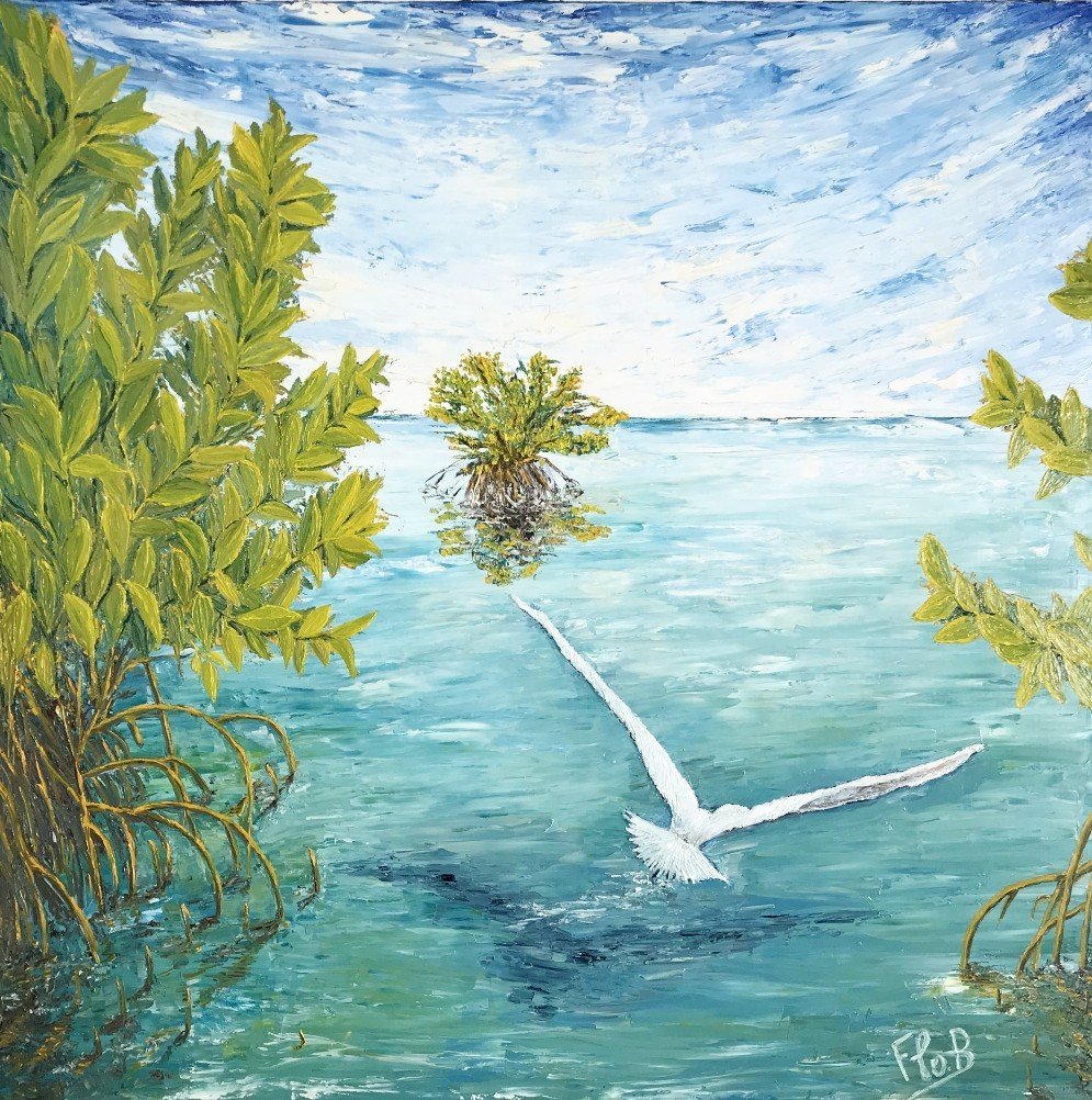 ARTISTE FLORENCE BONNOT PEINTRE DE LA NATURE GUADELOUPE
