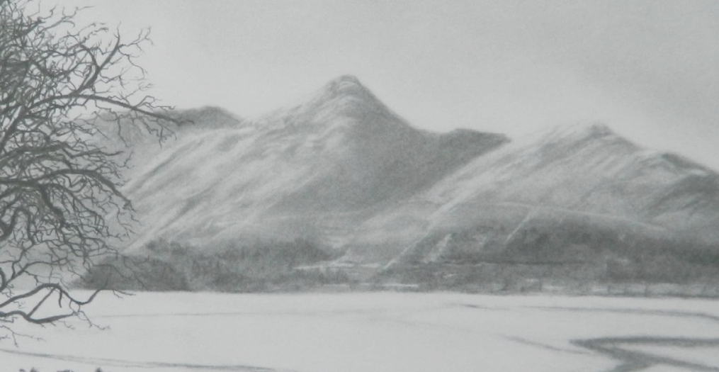 Graphite gallery art of Cumbrian landscapes