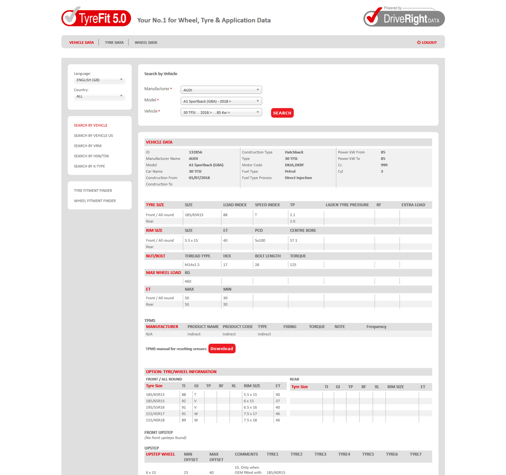 Global Vehicle Fitment Data | DriveRightData