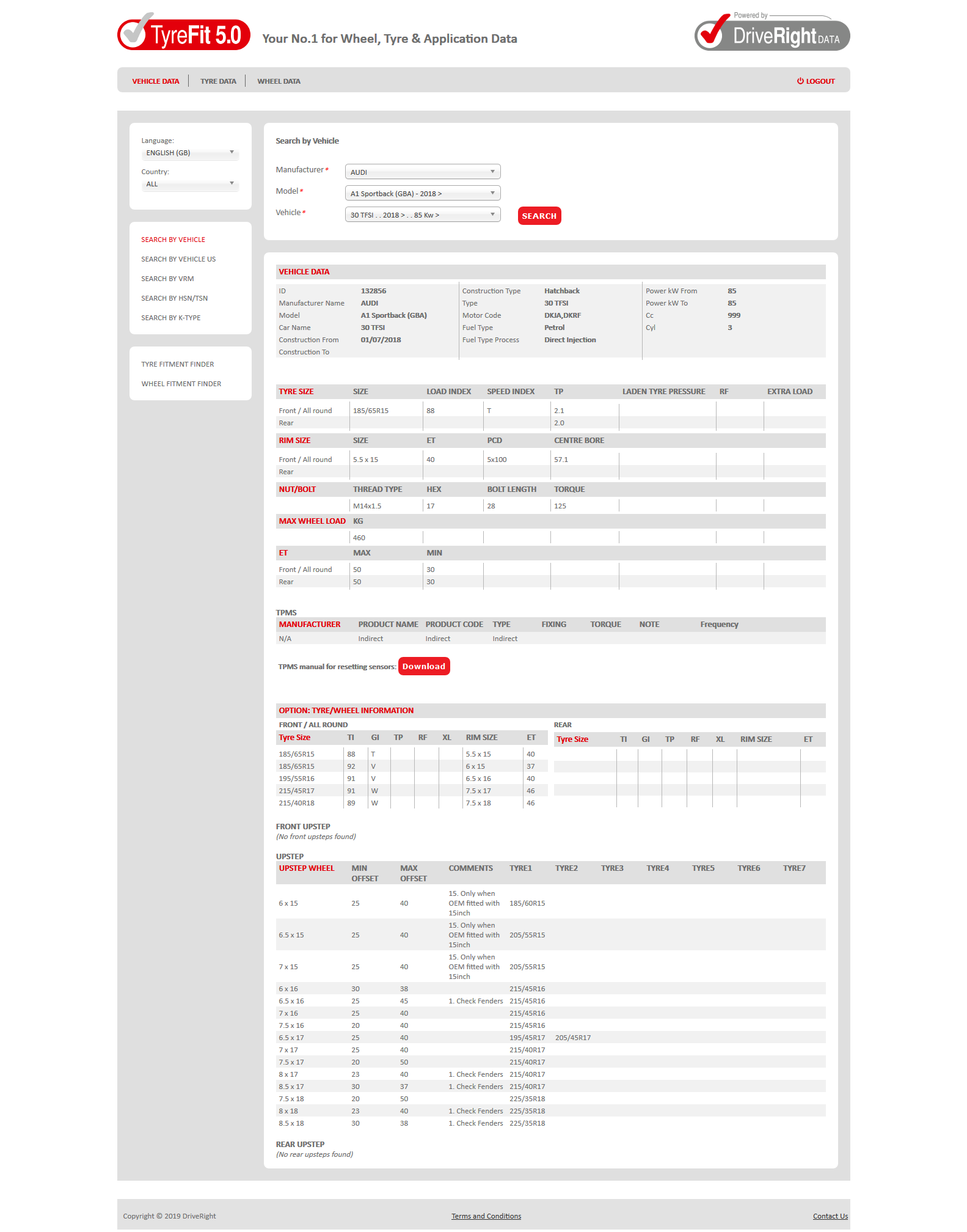 Global Vehicle Fitment Data | DriveRightData