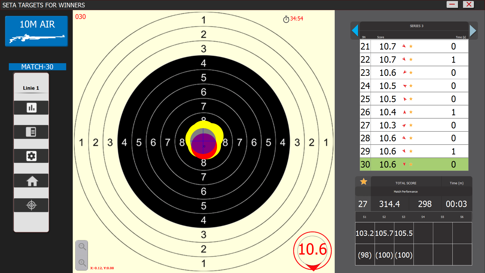 SETA elektronische Scheibe Schießstand Trefferauswertung DSB
