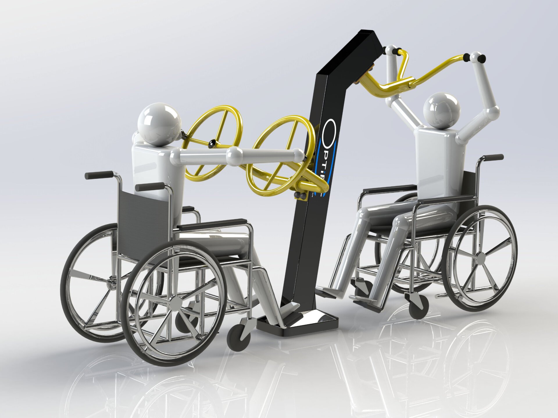 Outdoor Fitness Concepts Motion outdoor wheelchair equipment
