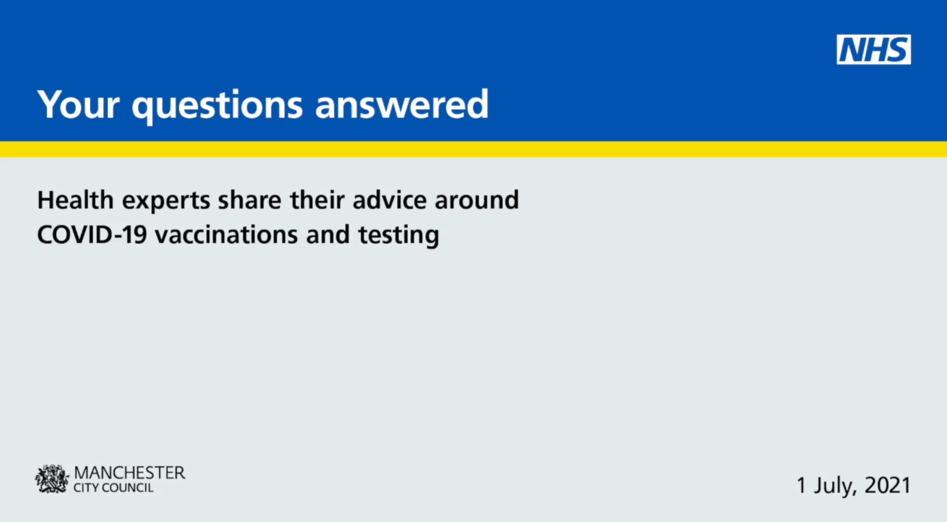 Manchester City Council Covid-19