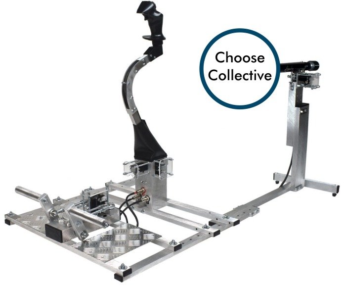 Apache Simulator, controls, Joysticks for flight simulators