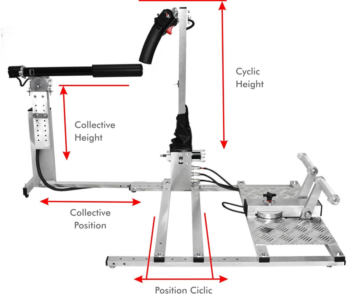 Apache R44, USB joystick, Helicopter simulator controls
