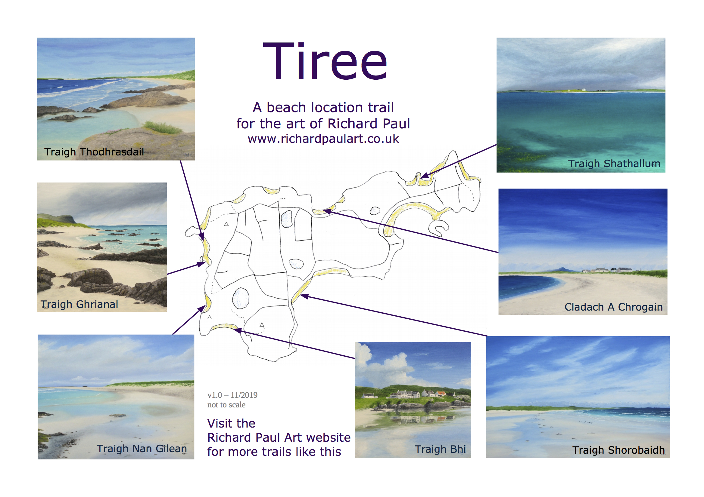 The Isle of Tiree painted by richard Paul