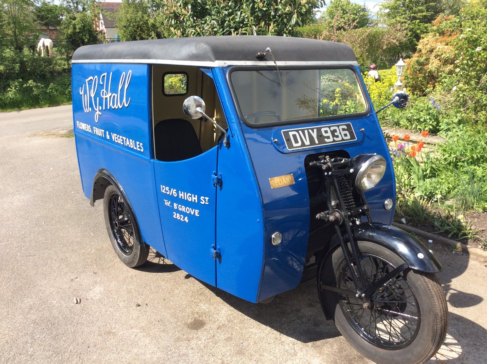 Raleigh Motorcycle and Early Reliant Club member's vehicles