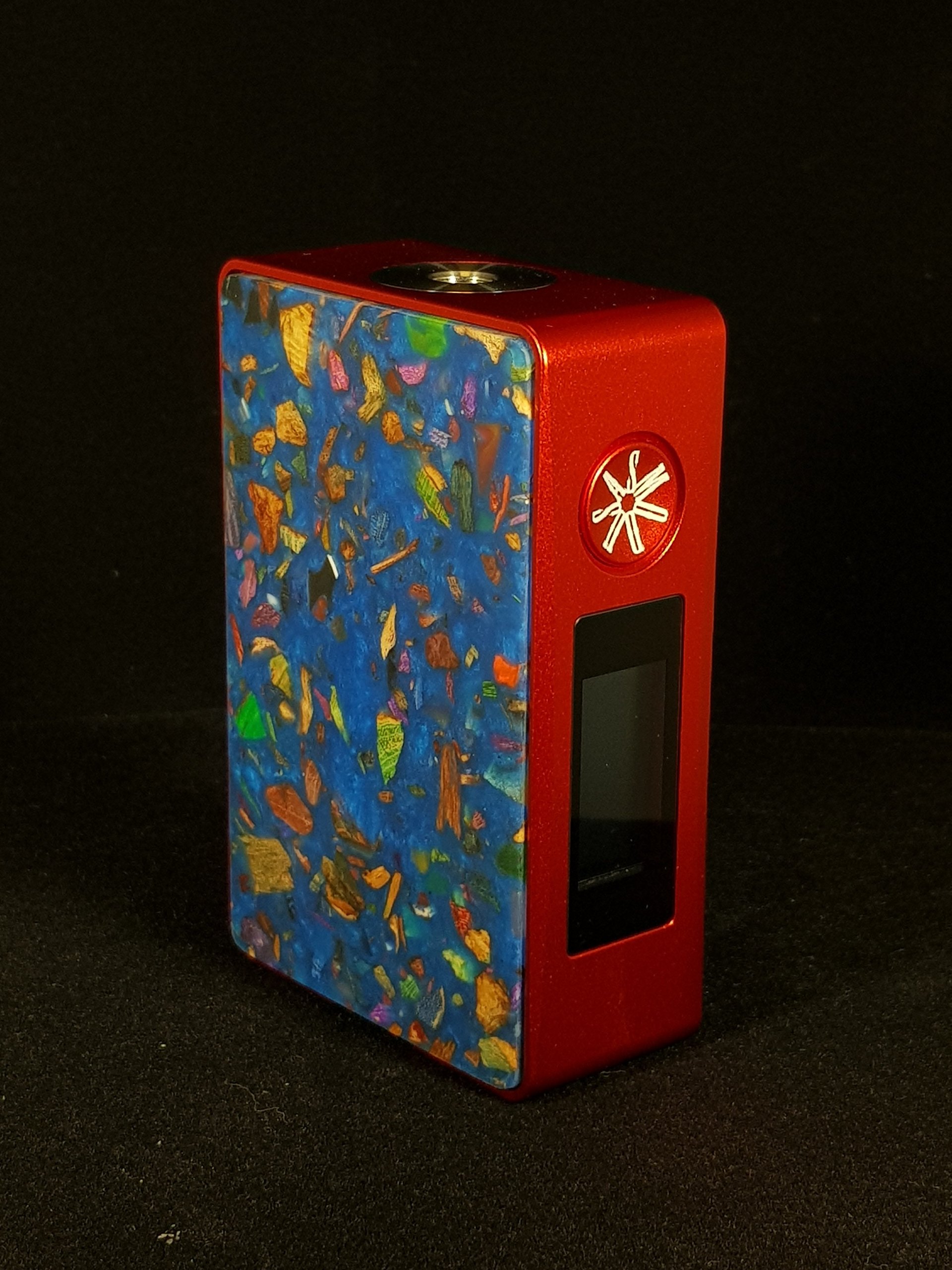 Asmodus UK high end stabilized wood box mod and squonkers