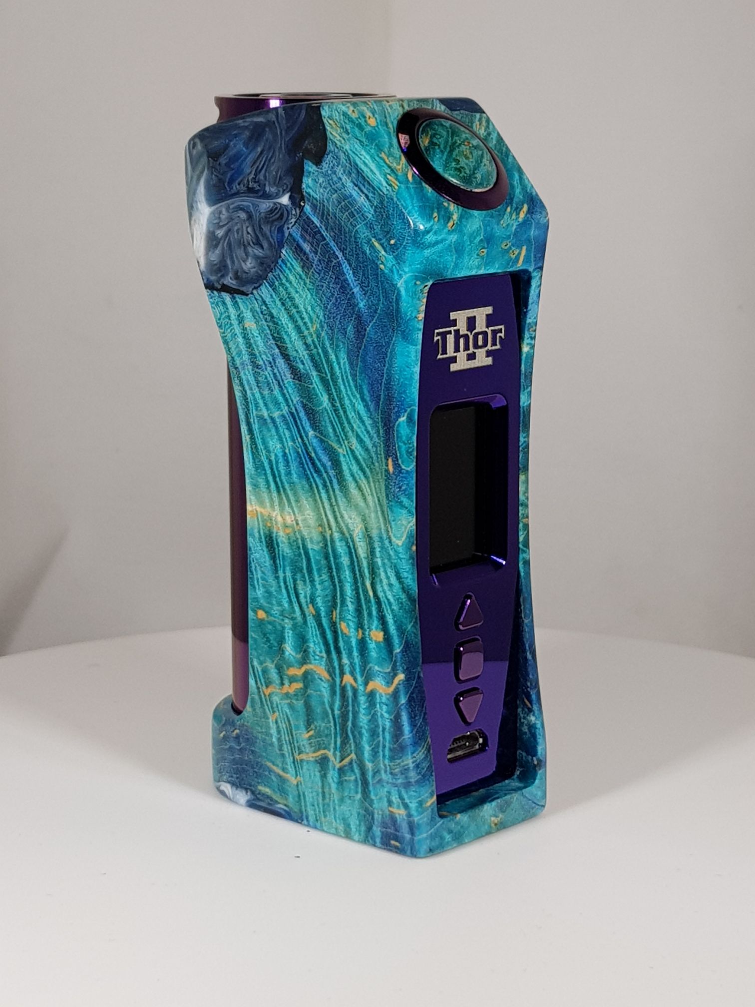 Asmodus UK high end stabilized wood box mod and squonkers