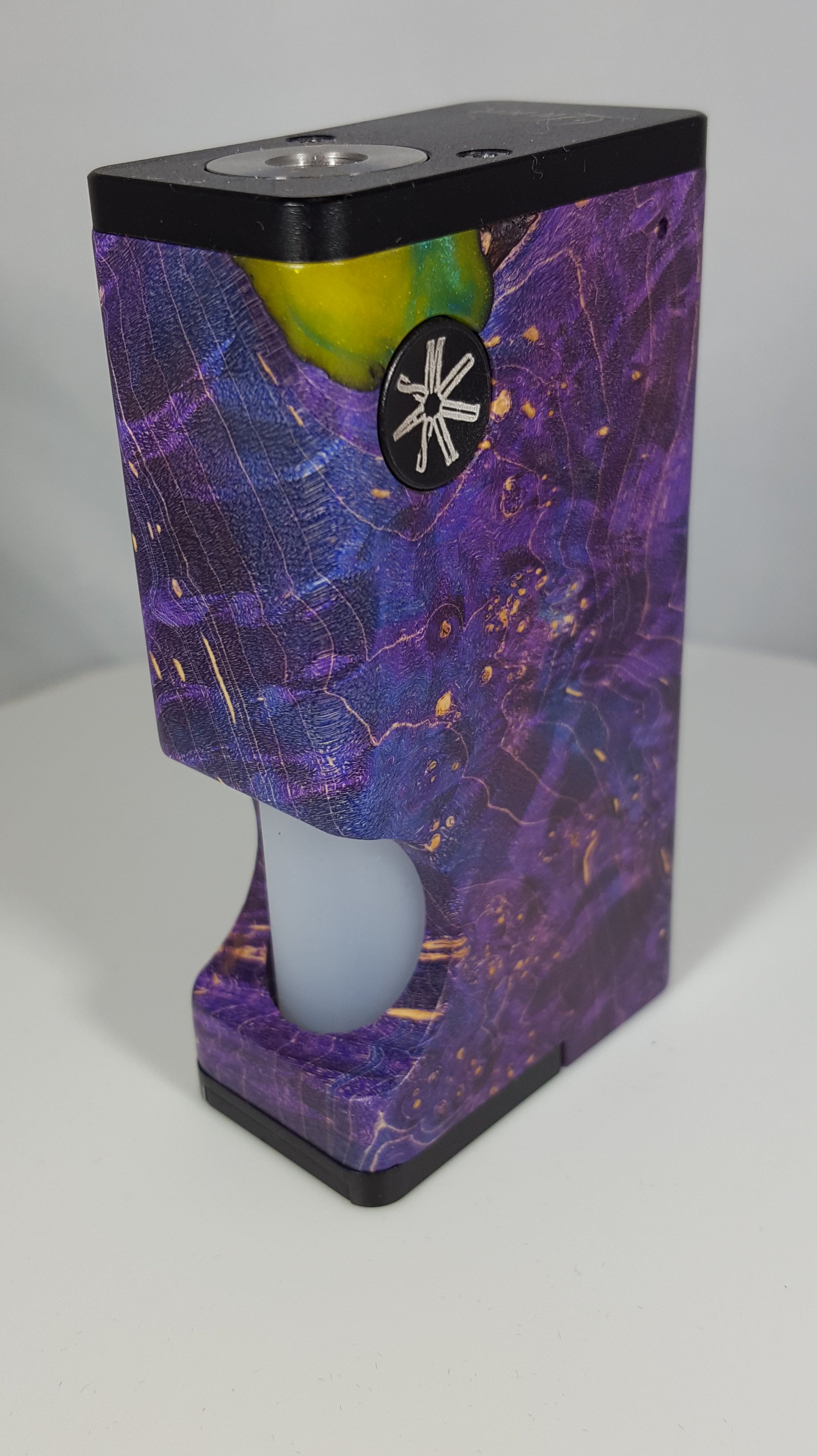 Asmodus UK high end stabilized wood box mod and squonkers