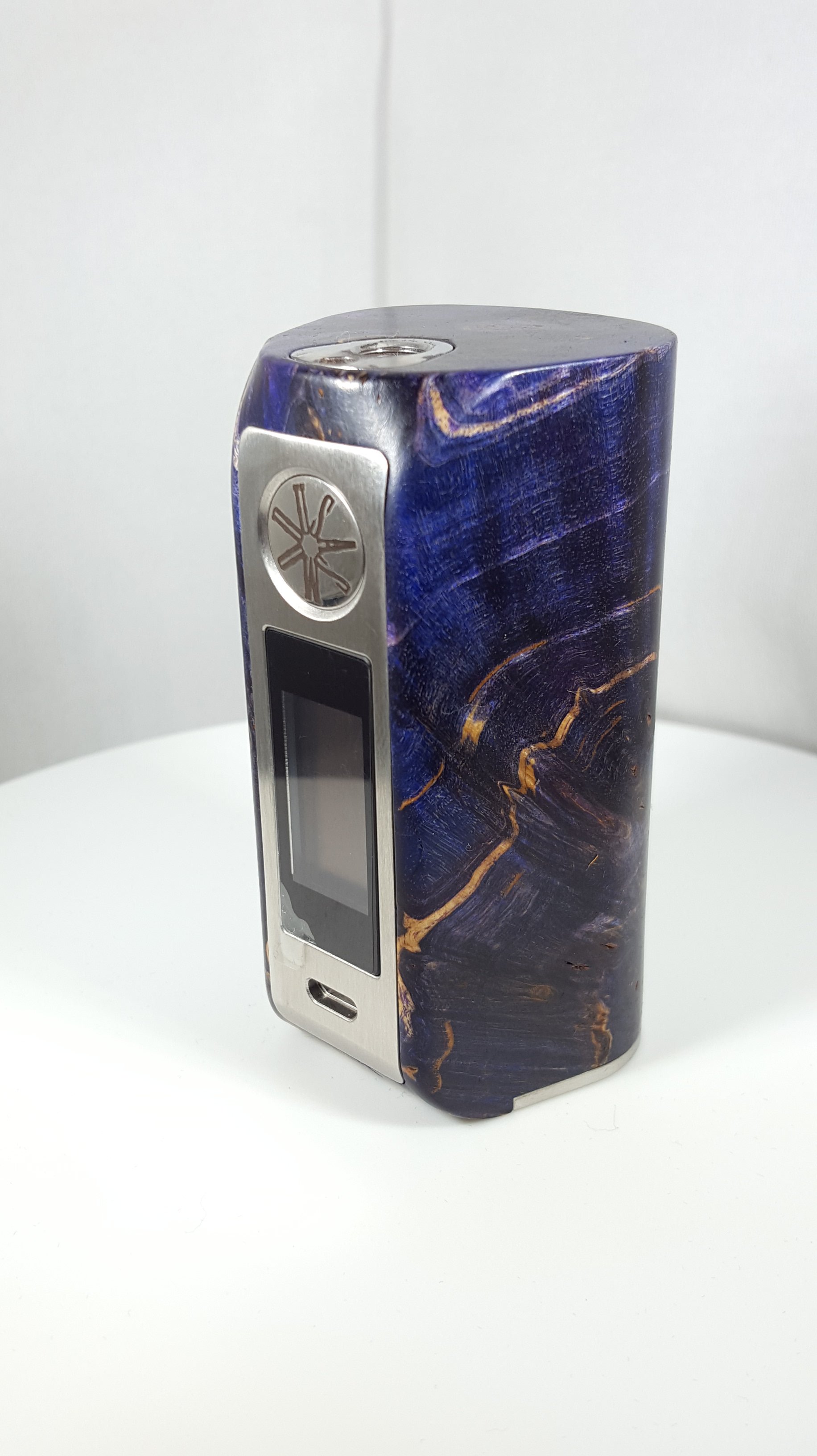 Asmodus UK high end stabilized wood box mod and squonkers