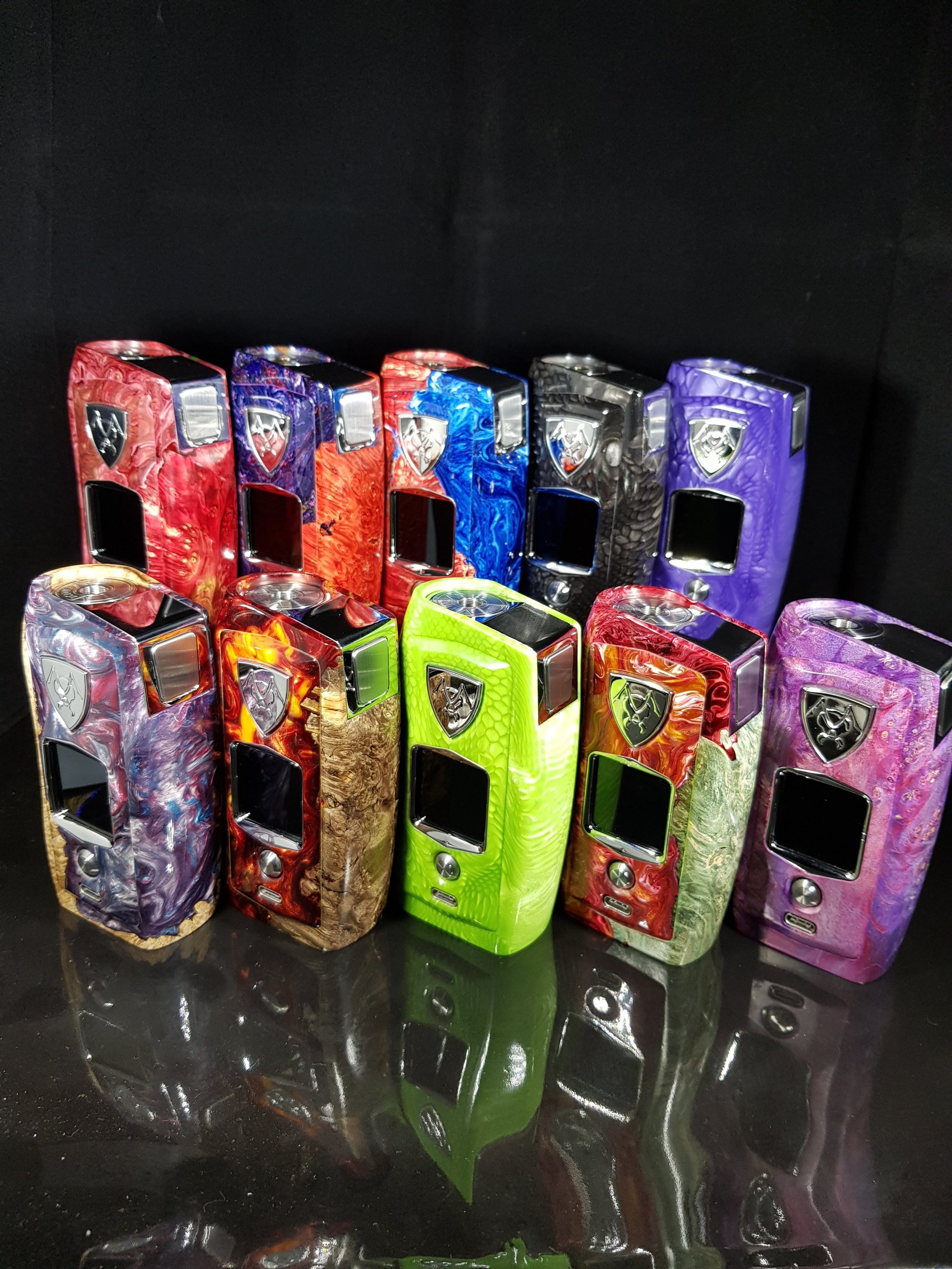 Stab Wood Mods, Stabilized Wood Box Mod and Asmodus Box Mods for sale