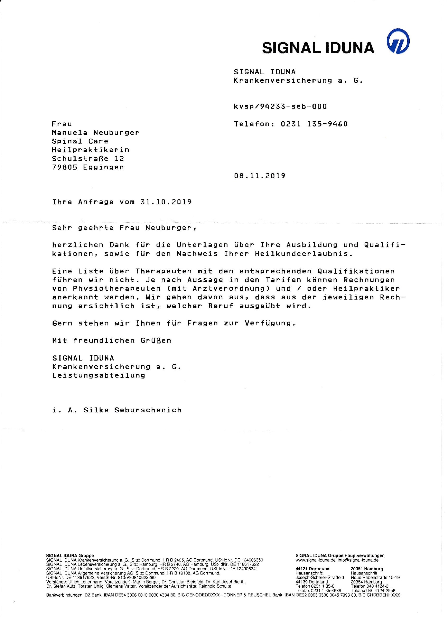 Kosten/Rückerstattung