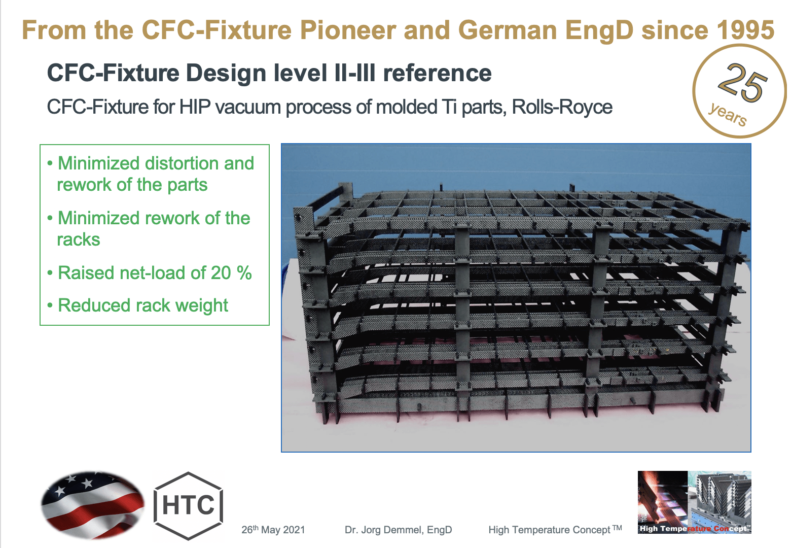 High Temperature Concept - CFC Fixtures and Racks