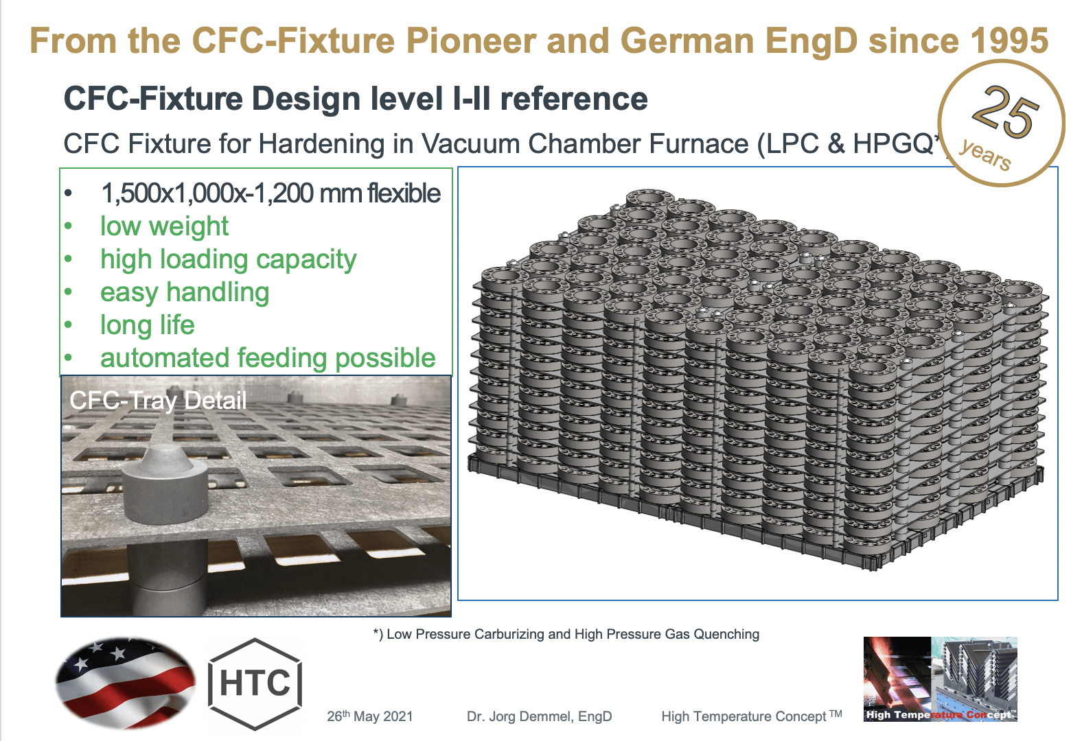CFC Fixtures and Workpiece Carriers for Heat Treatment