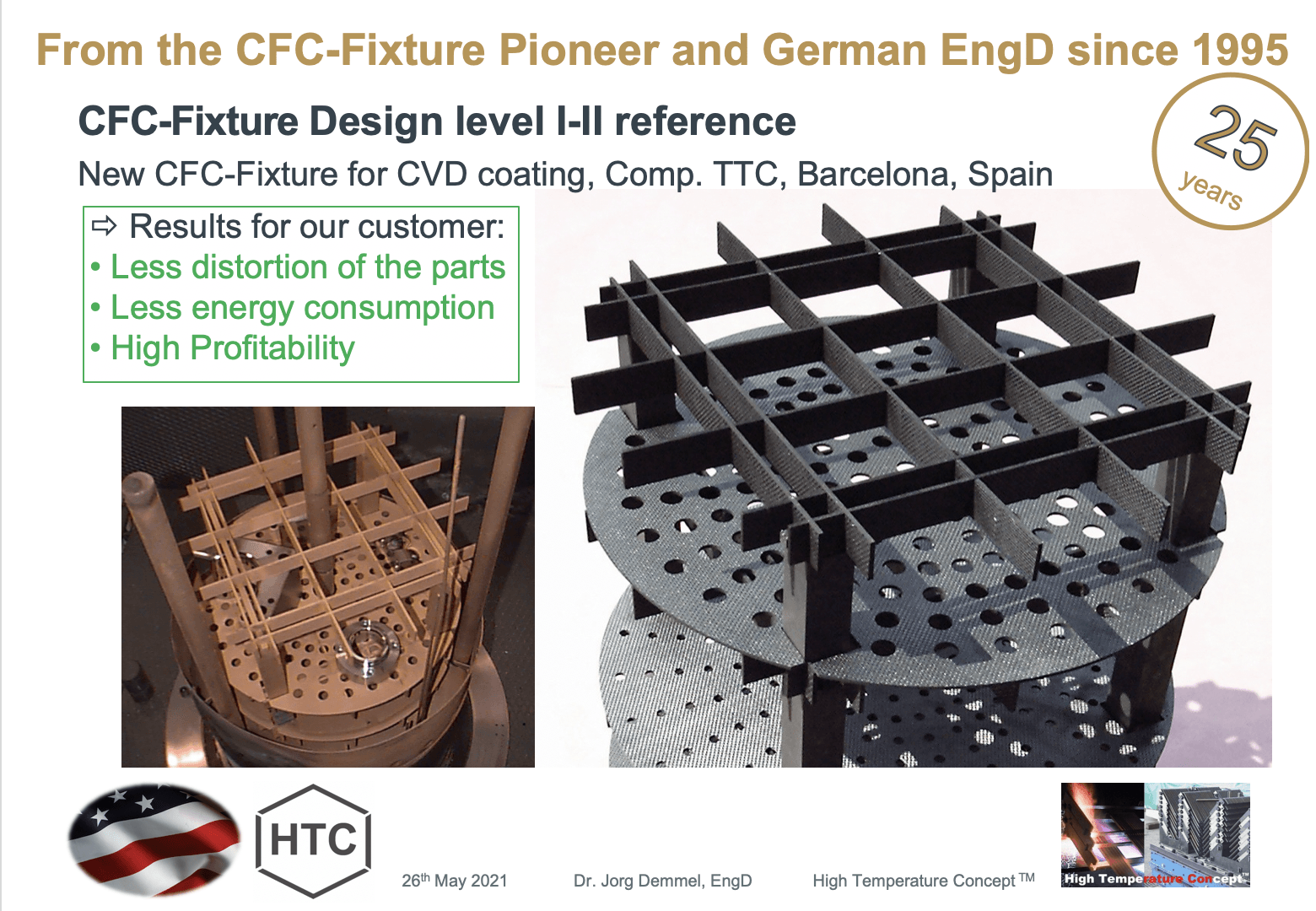CFC Fixtures and Workpiece Carriers for Heat Treatment