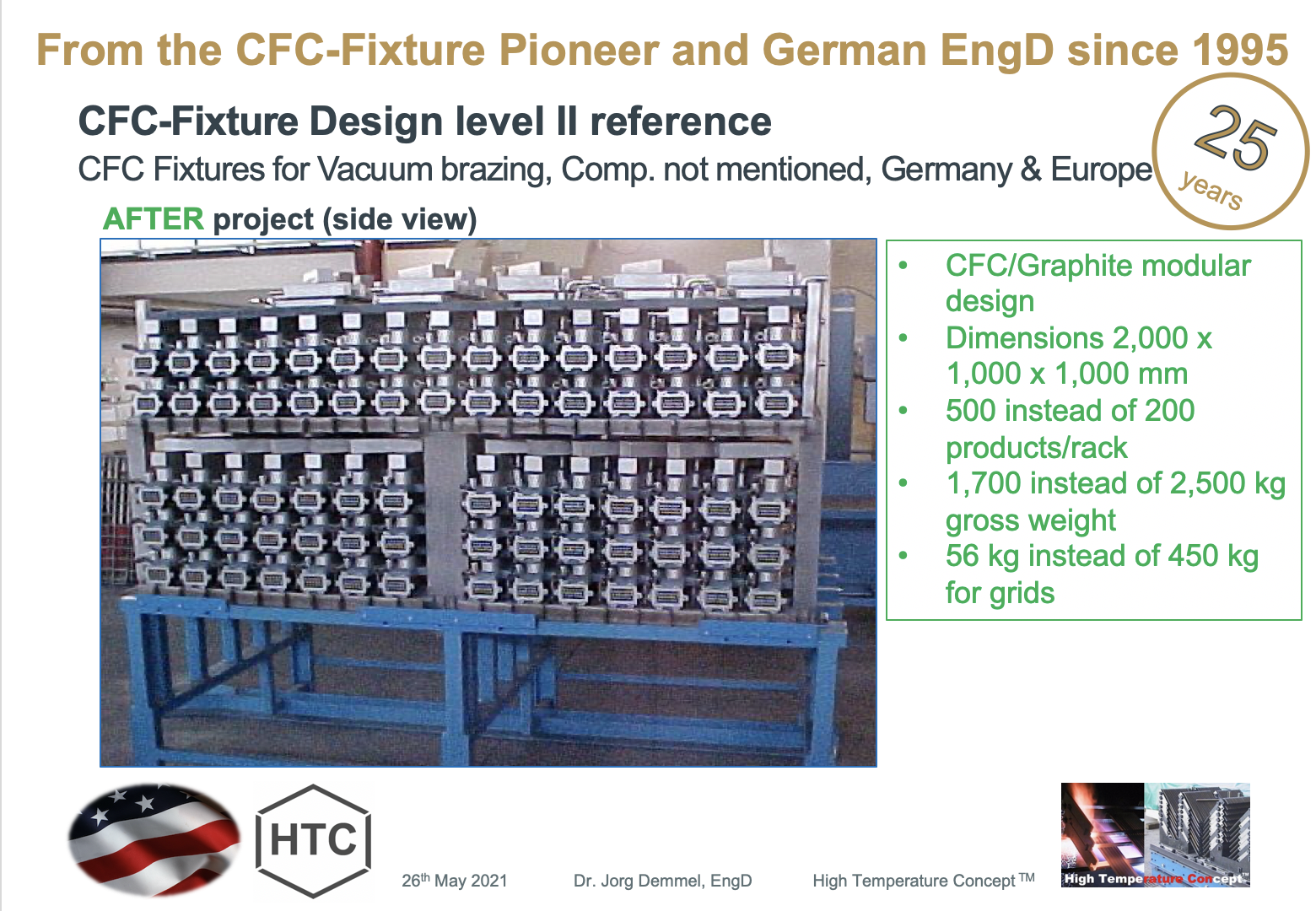 CFC Fixtures and Workpiece Carriers for Heat Treatment