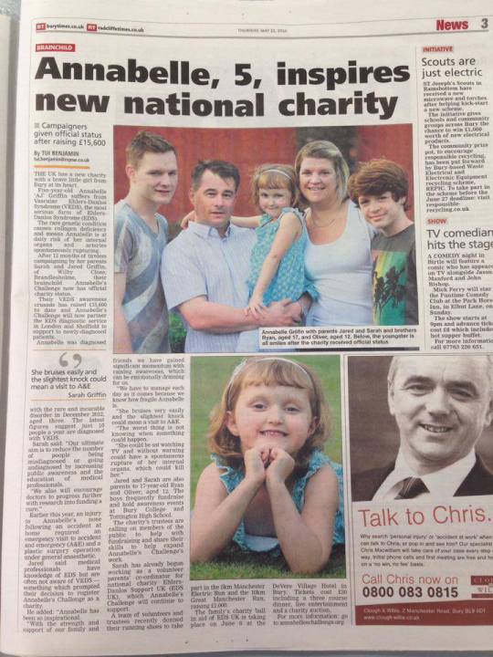 Annabelle's Challenge in the news