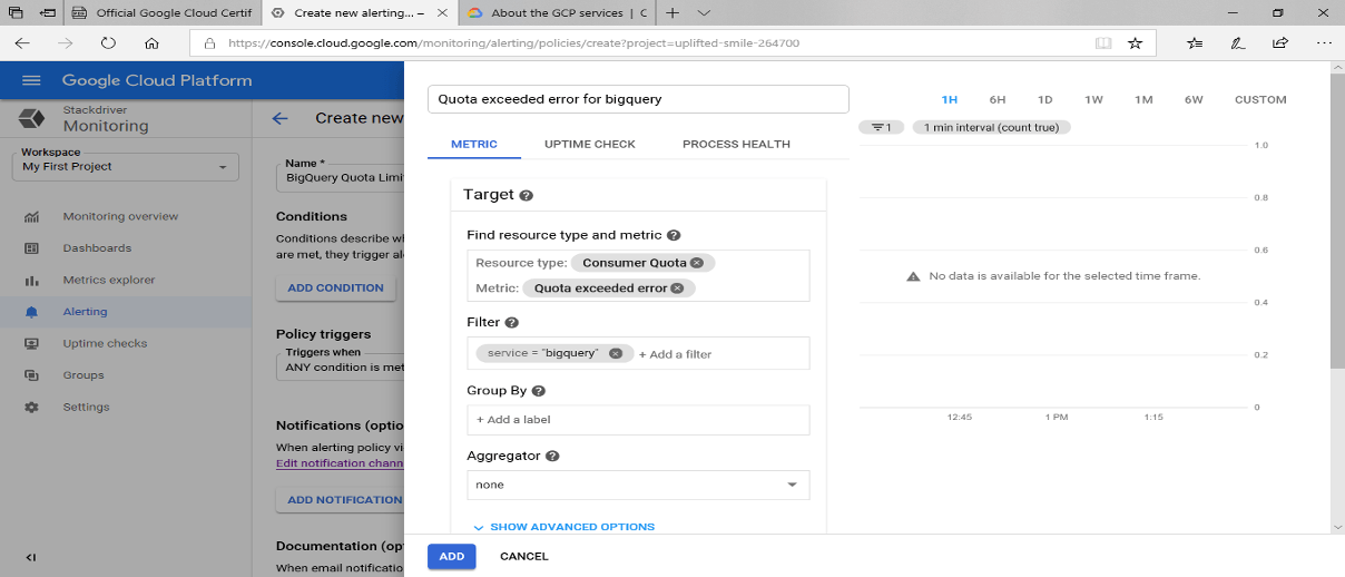 Cloud Operations and Monitoring on GCP