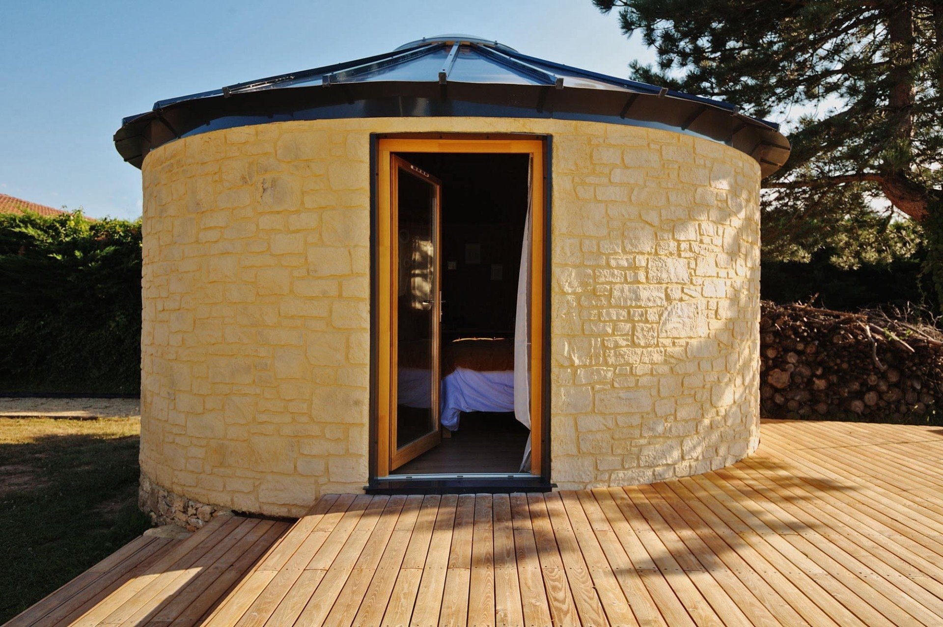 Yourtes 20m2 ossature bois par H2BC