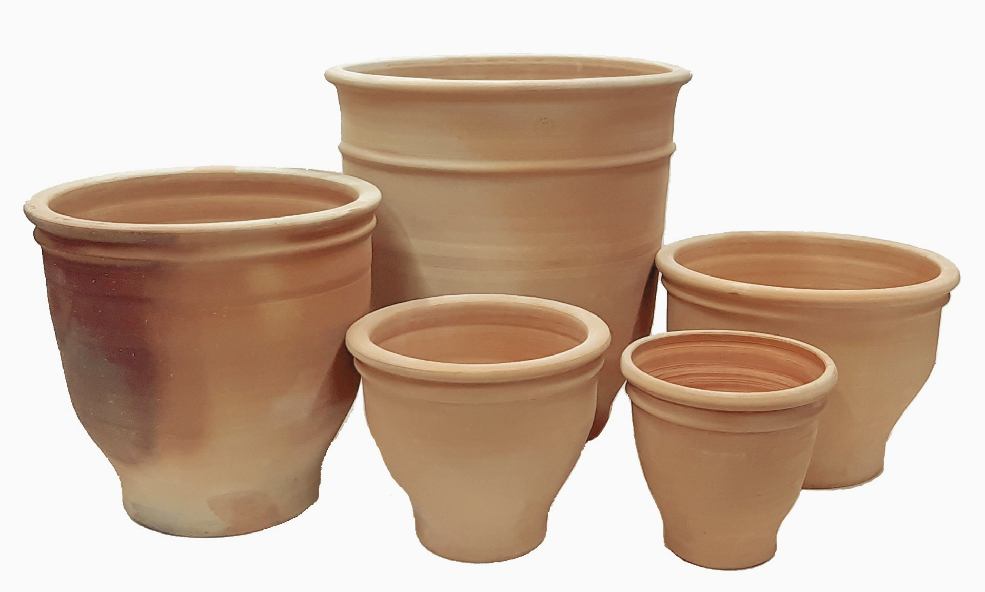 Oreya Cretan pots. Frost proof terracotta pots and planters.