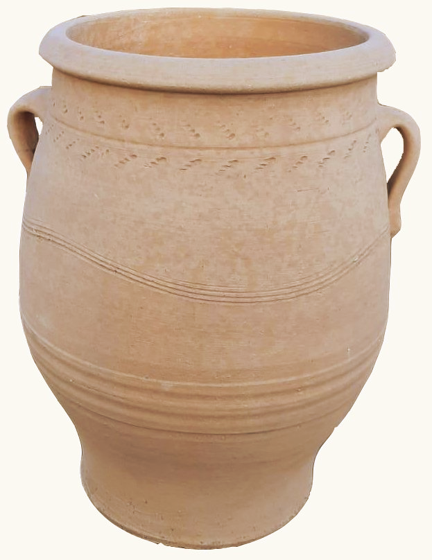 Oreya Cretan pots. Frost proof terracotta pots and planters.