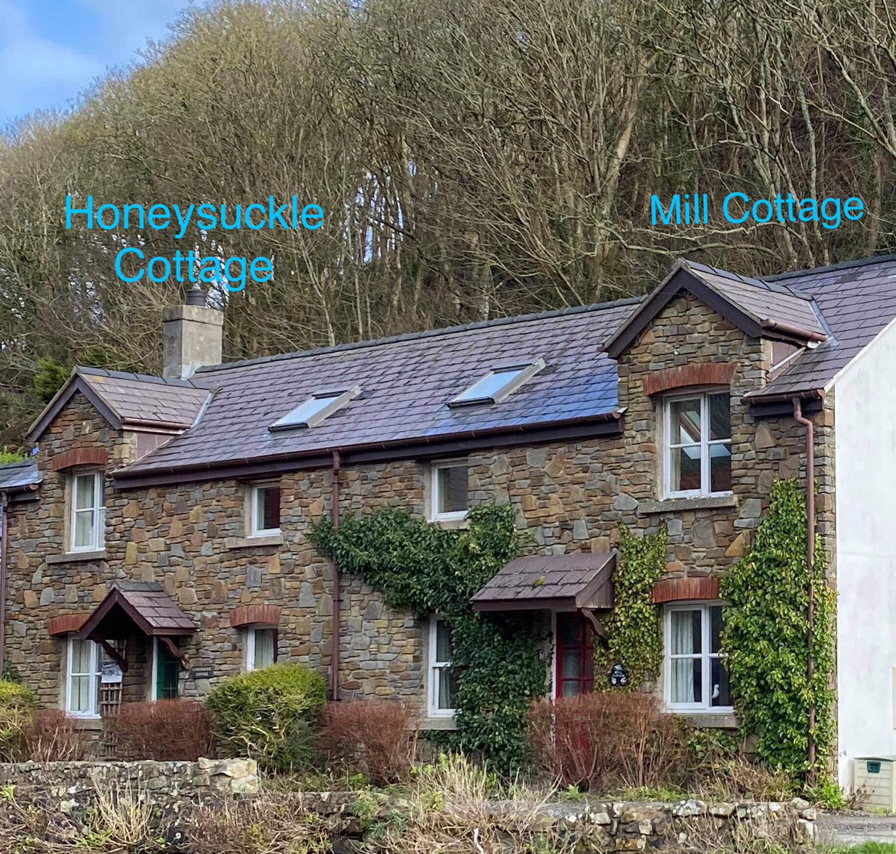 Pembrokeshireplaces, Honeysuckle Cottage Solva, Mill Cottage Solva