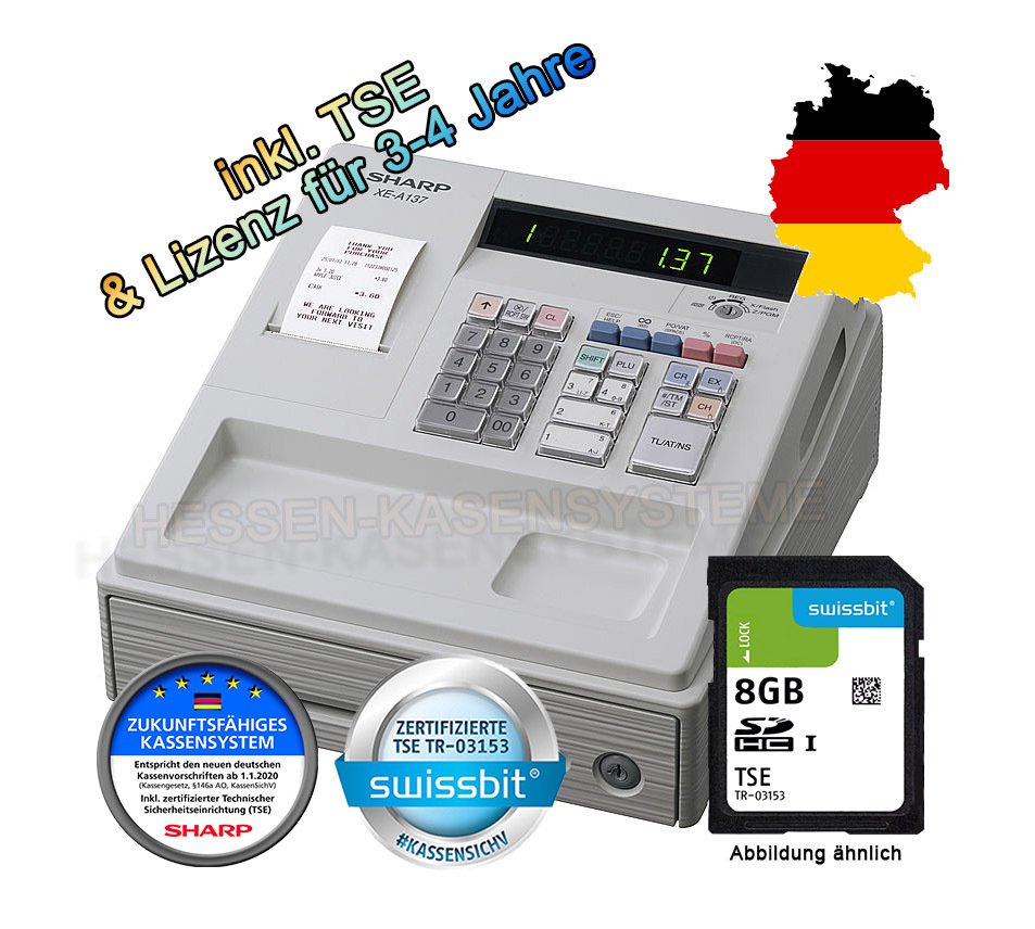 Sharp XE-A137 XWH - Hessen Kassensysteme