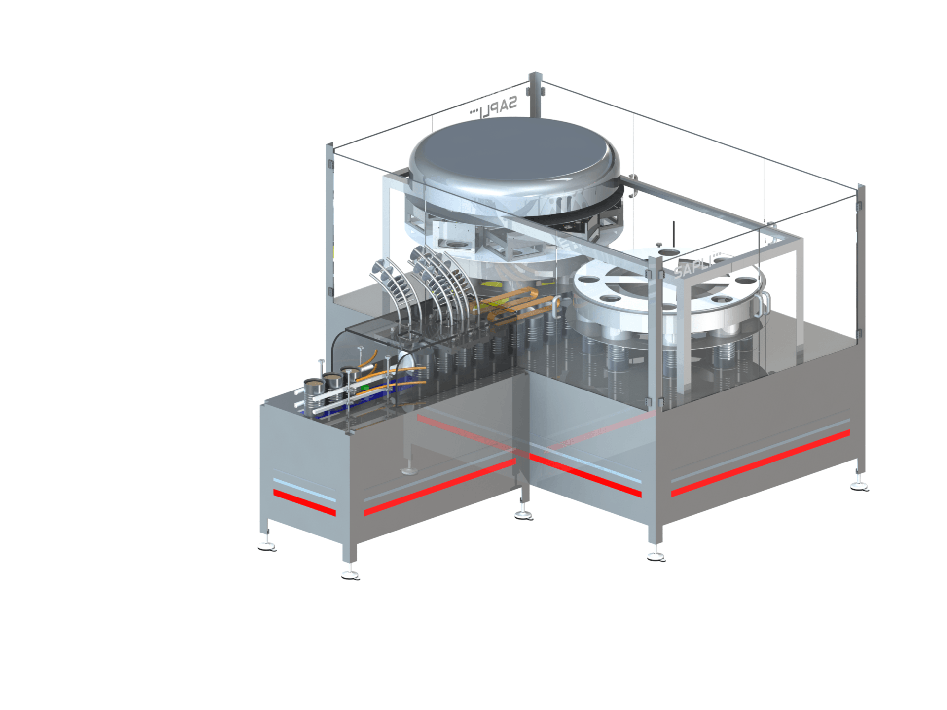 VACUUM GASSING AND SEAMING MACHINES