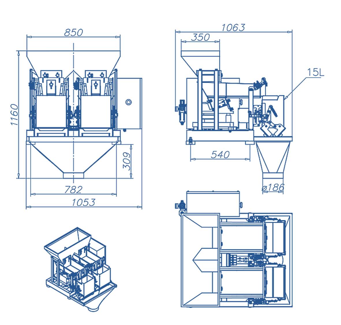 WEIGHTING FILLING AND DOSING MACHINE